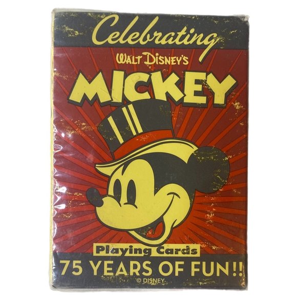 Games | Walt Disneys Mickey Playing Cards Celebrating 75 Years Of Fun ...